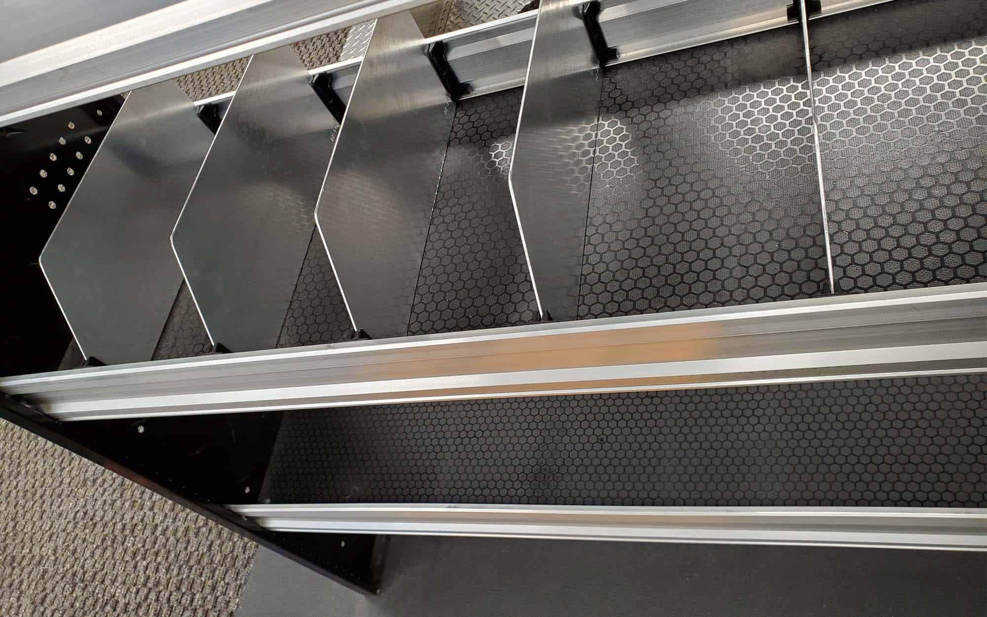 Bins & Dividers for Work Van Shelving | Advantage Outfitters