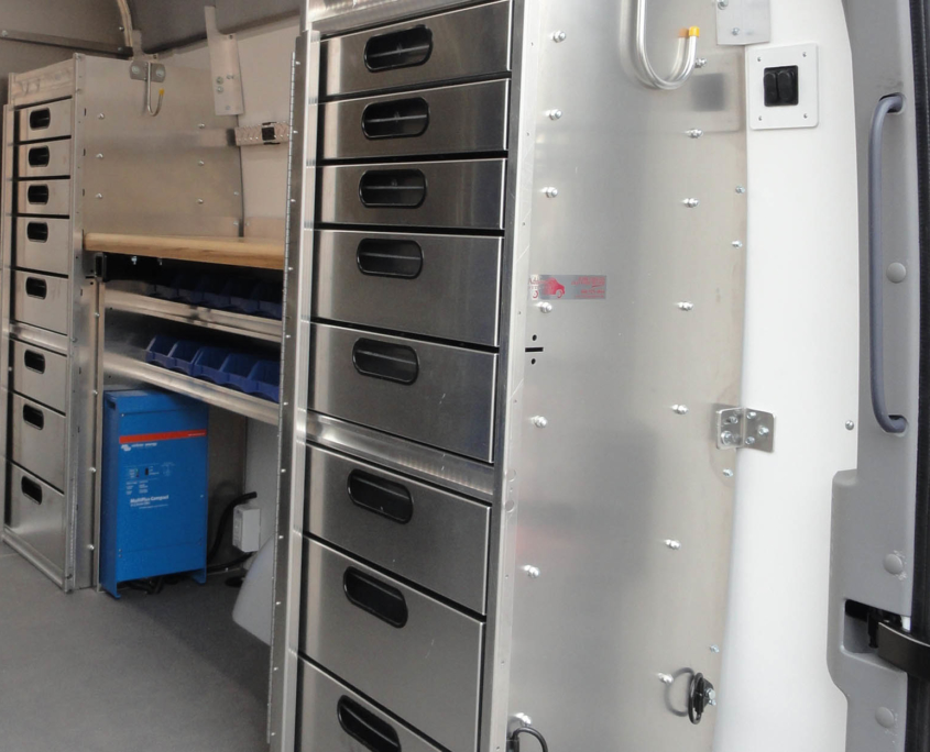 Storage Drawers & Cabinets for Commercial Vans