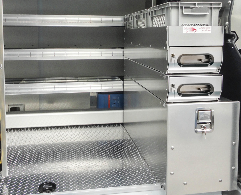 Storage Drawers & Cabinets for Commercial Vans