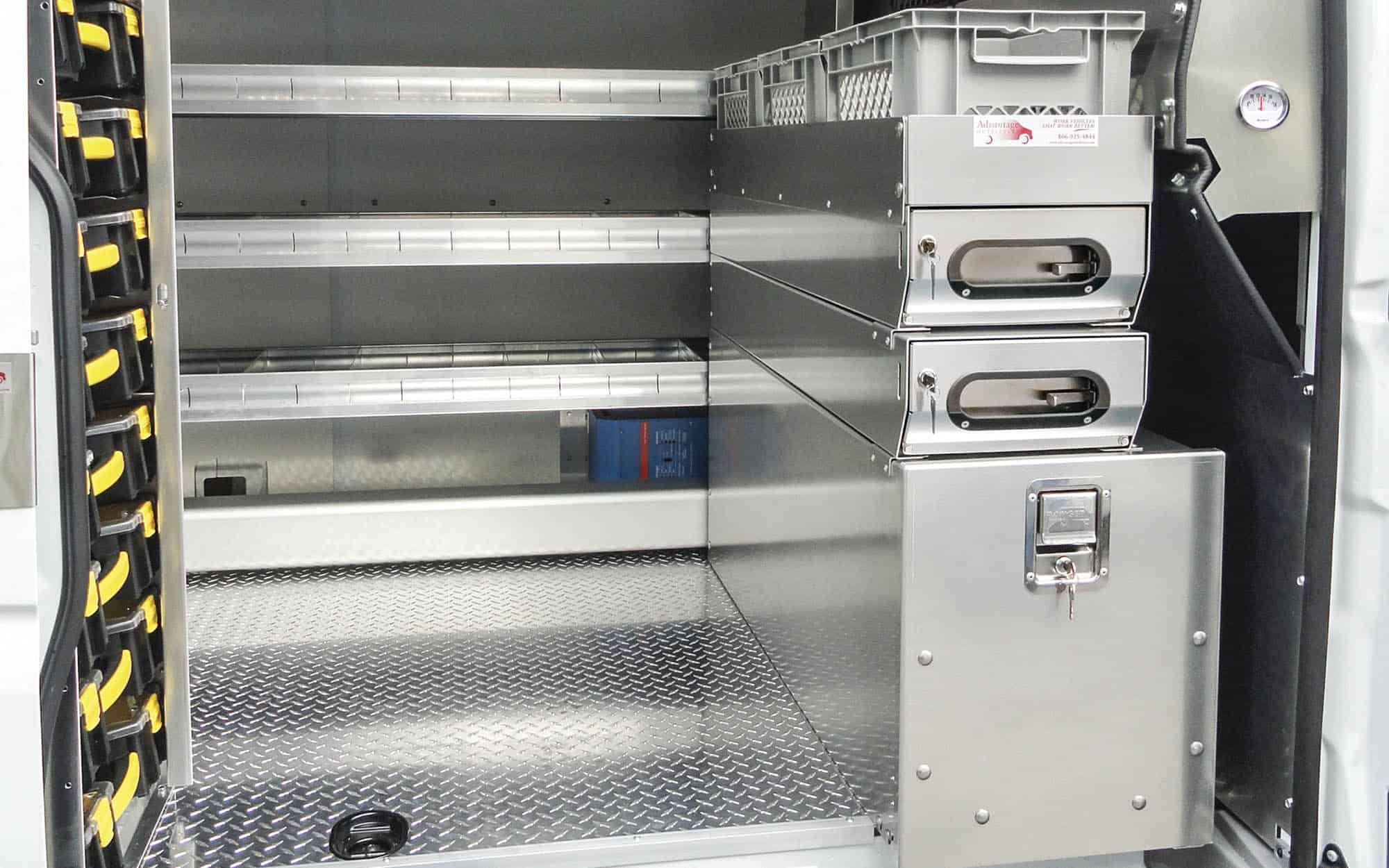 Storage Drawers & Cabinets for Commercial Vans